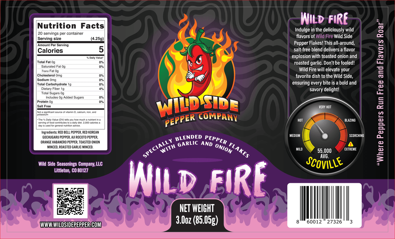 Wild Fire – Fiery Hot Pepper Flakes with Savory Flavor – Wild Side ...