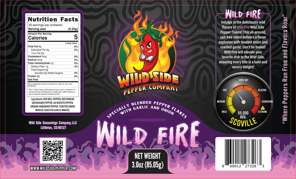 Wild Fire – Fiery Hot Pepper Flakes with Savory Flavor – Wild Side ...